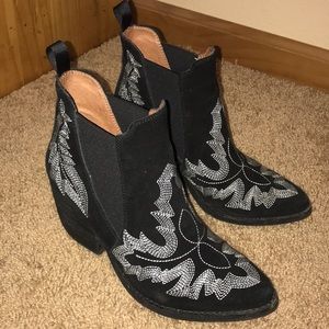 Free People Shoes | Suede Ankle Boots Wedge Booties Tan | Poshmark